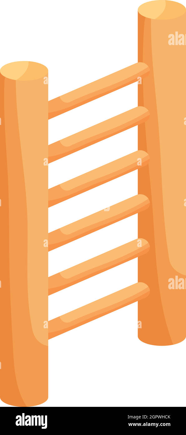 Wooden vertical ladder icon, cartoon style Stock Vector Image & Art - Alamy