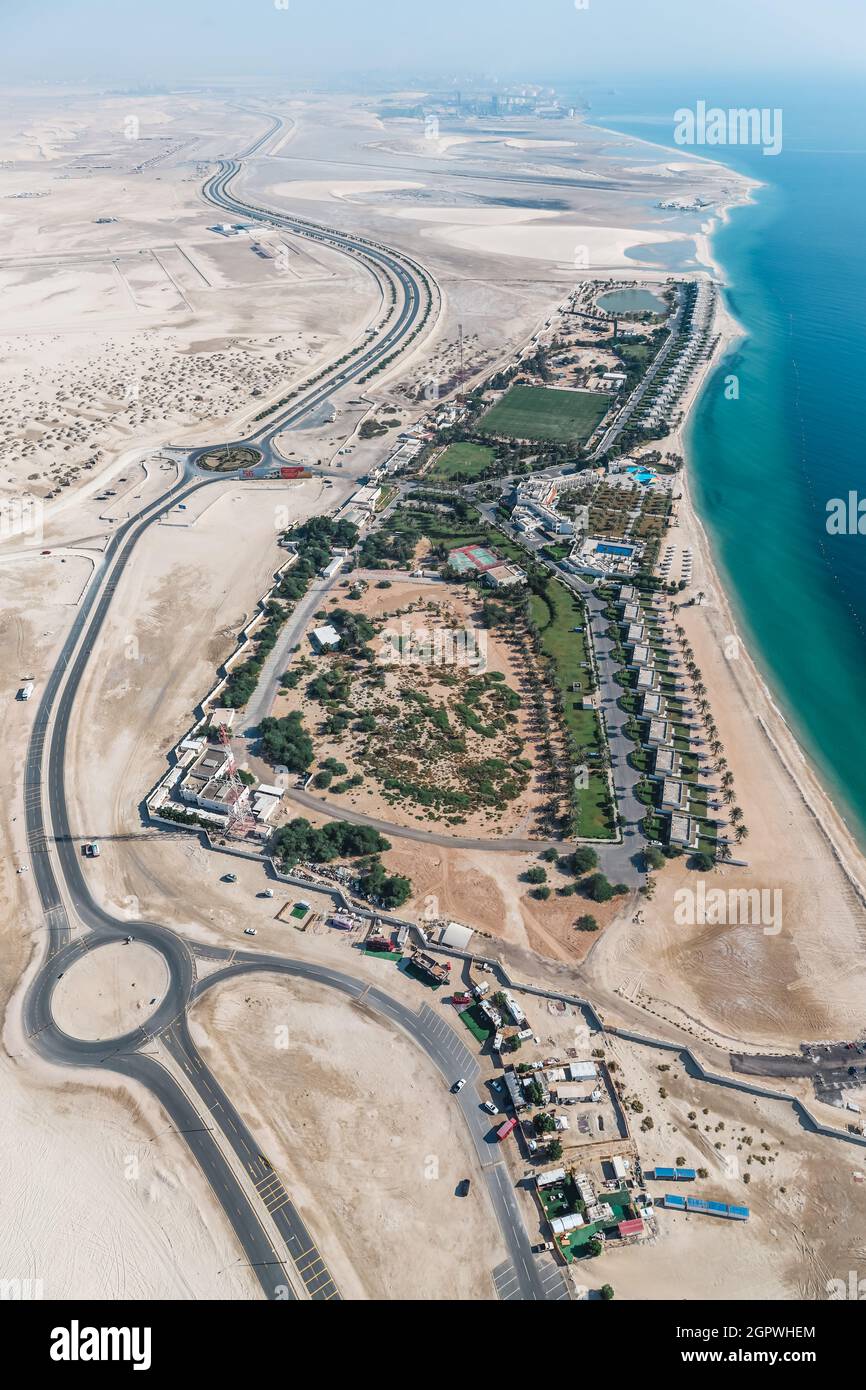 Doha bird's eye view hi-res stock photography and images - Alamy