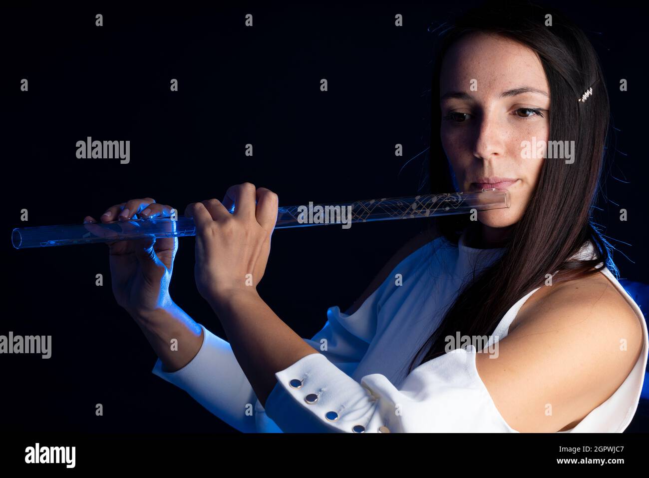 Portrait Of A Flute Player High Resolution Stock Photography and Images ...