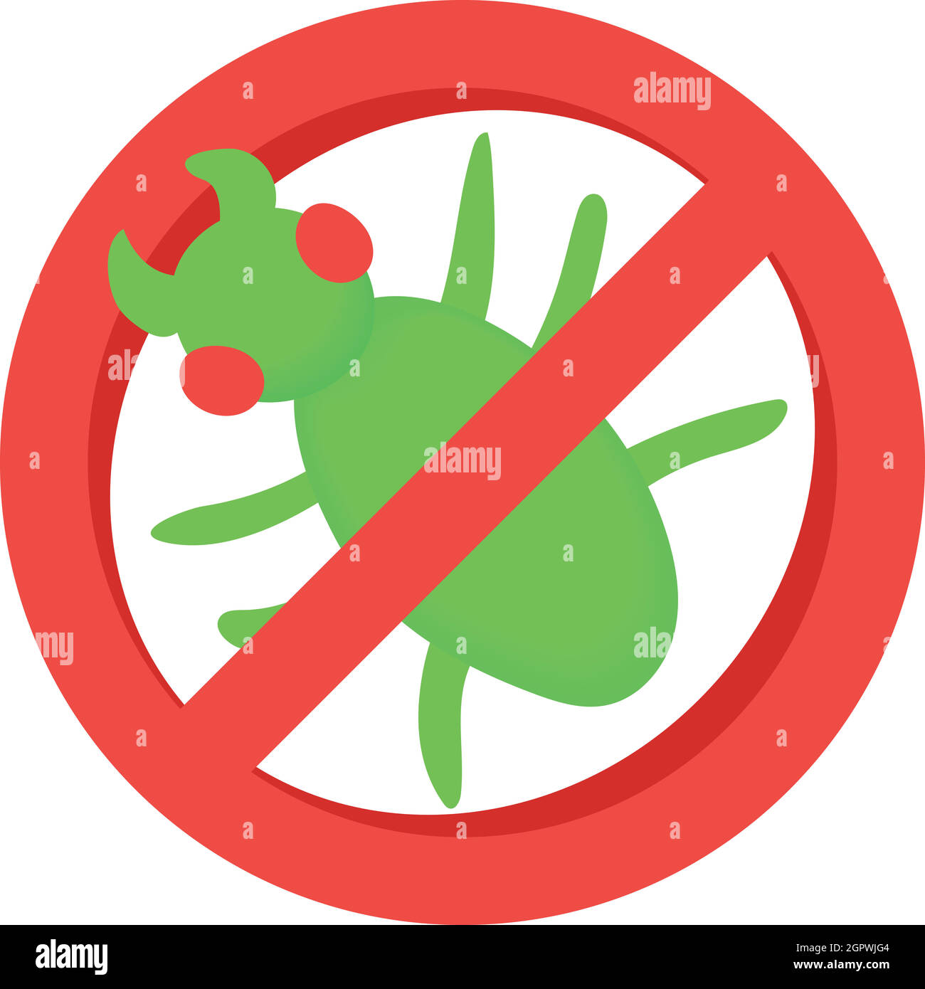 Sign of ban insects icon, cartoon style Stock Vector Image & Art - Alamy