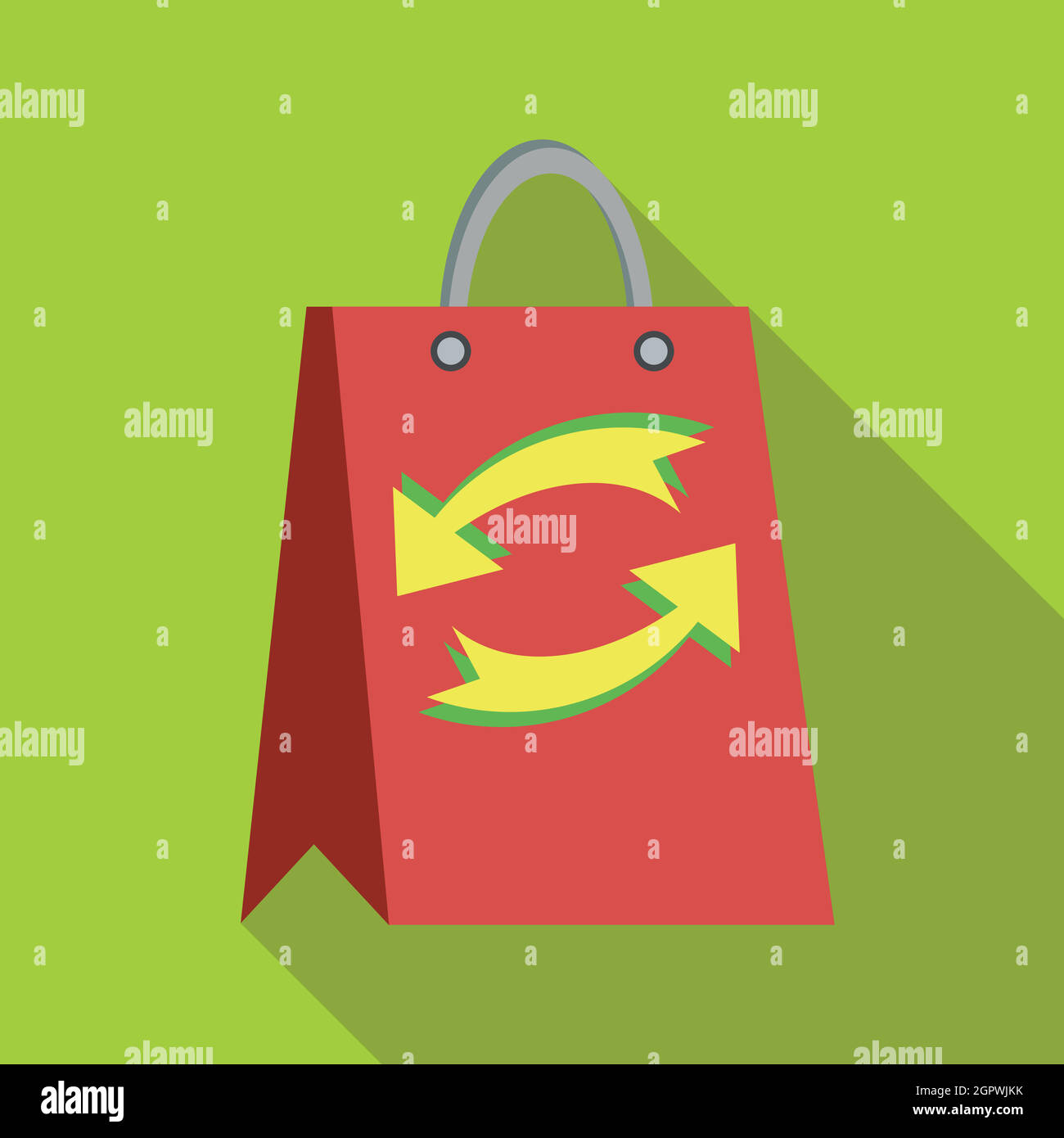Empty paper bag Stock Vector Images - Alamy