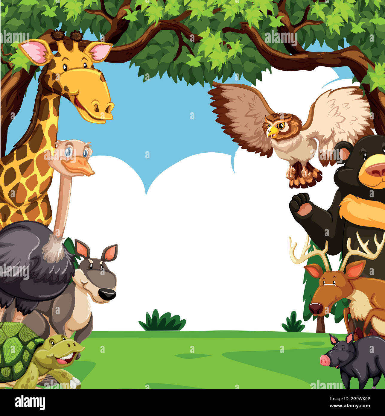 Pig in zoo Stock Vector Images - Alamy