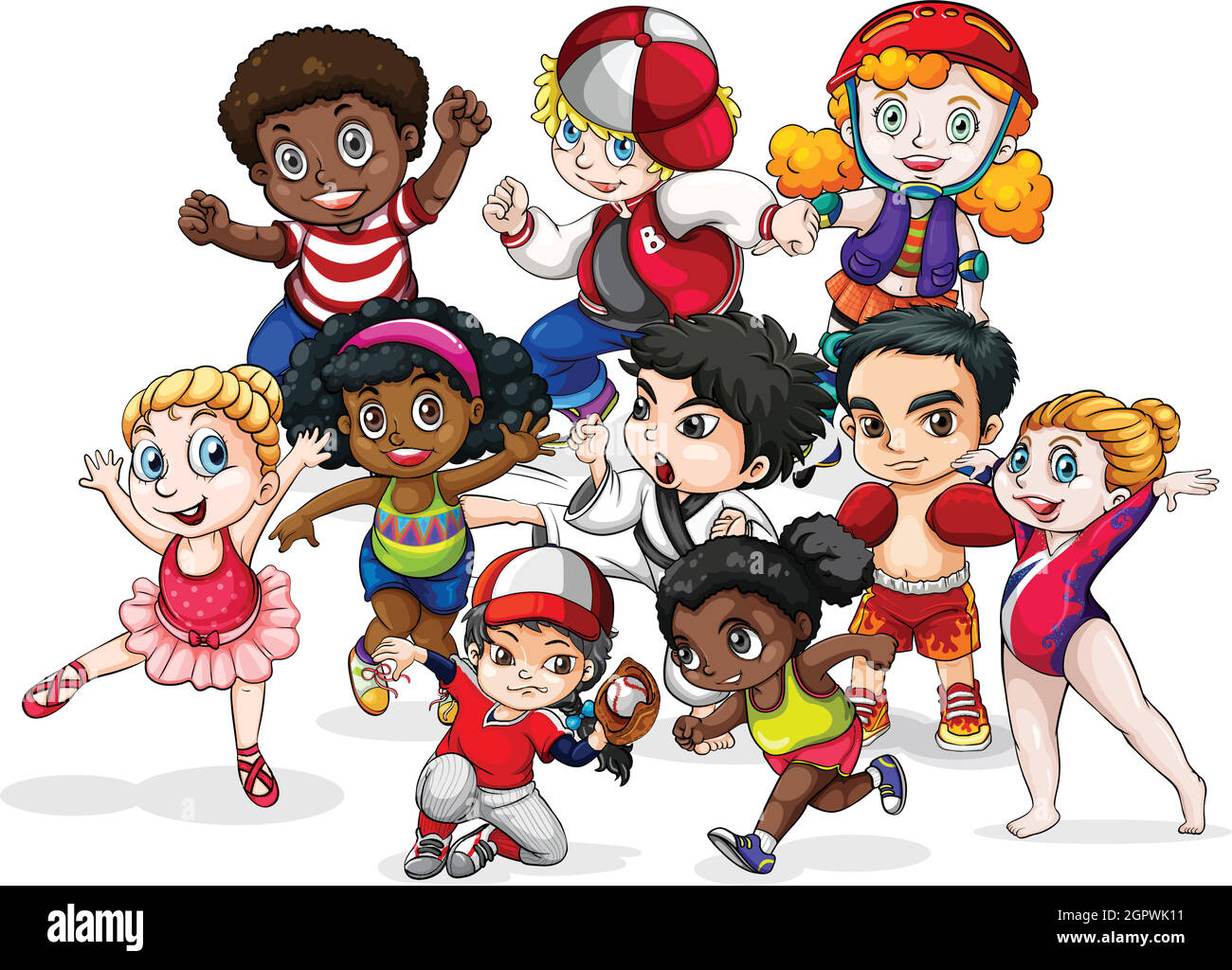 Family dancing kids Stock Vector Images - Alamy