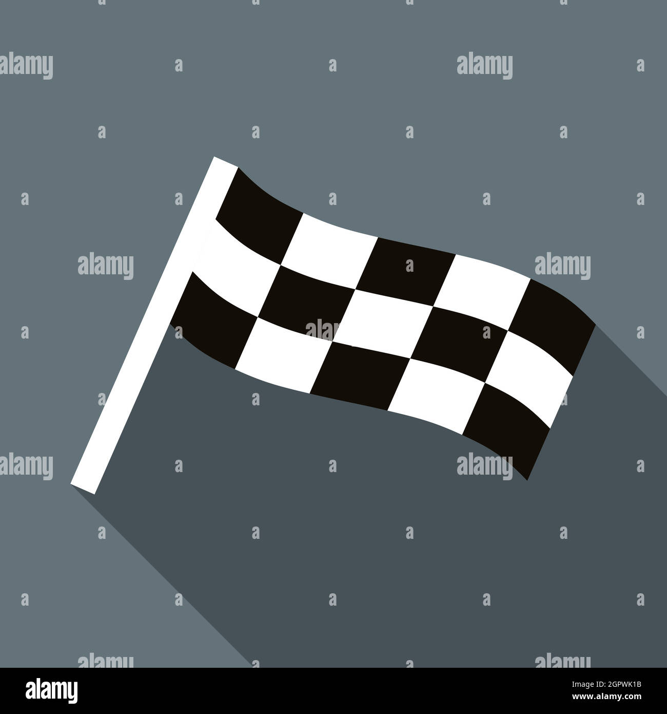 Checkered flag in rally Stock Vector Images - Alamy