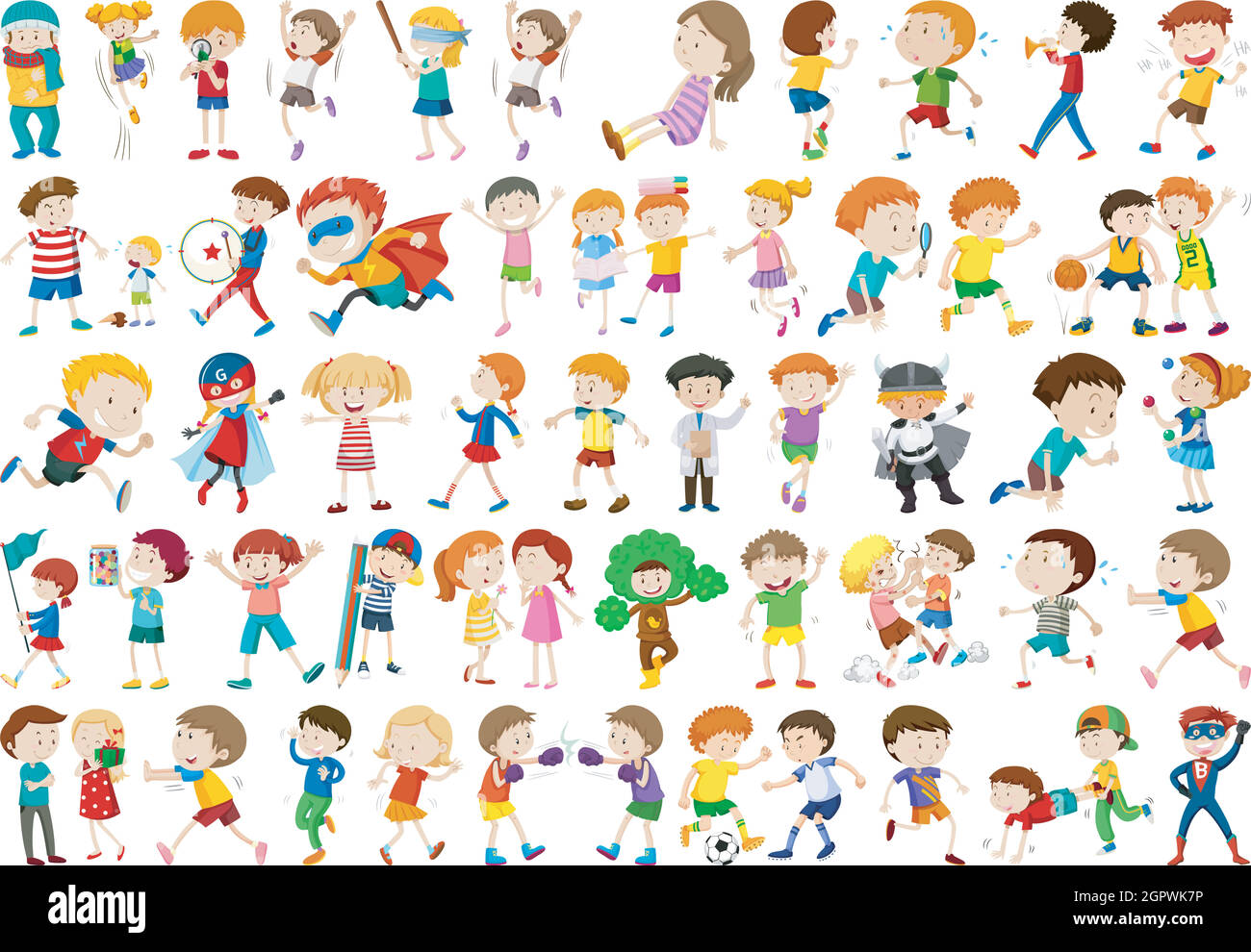 Set of many character Stock Vector Image & Art - Alamy
