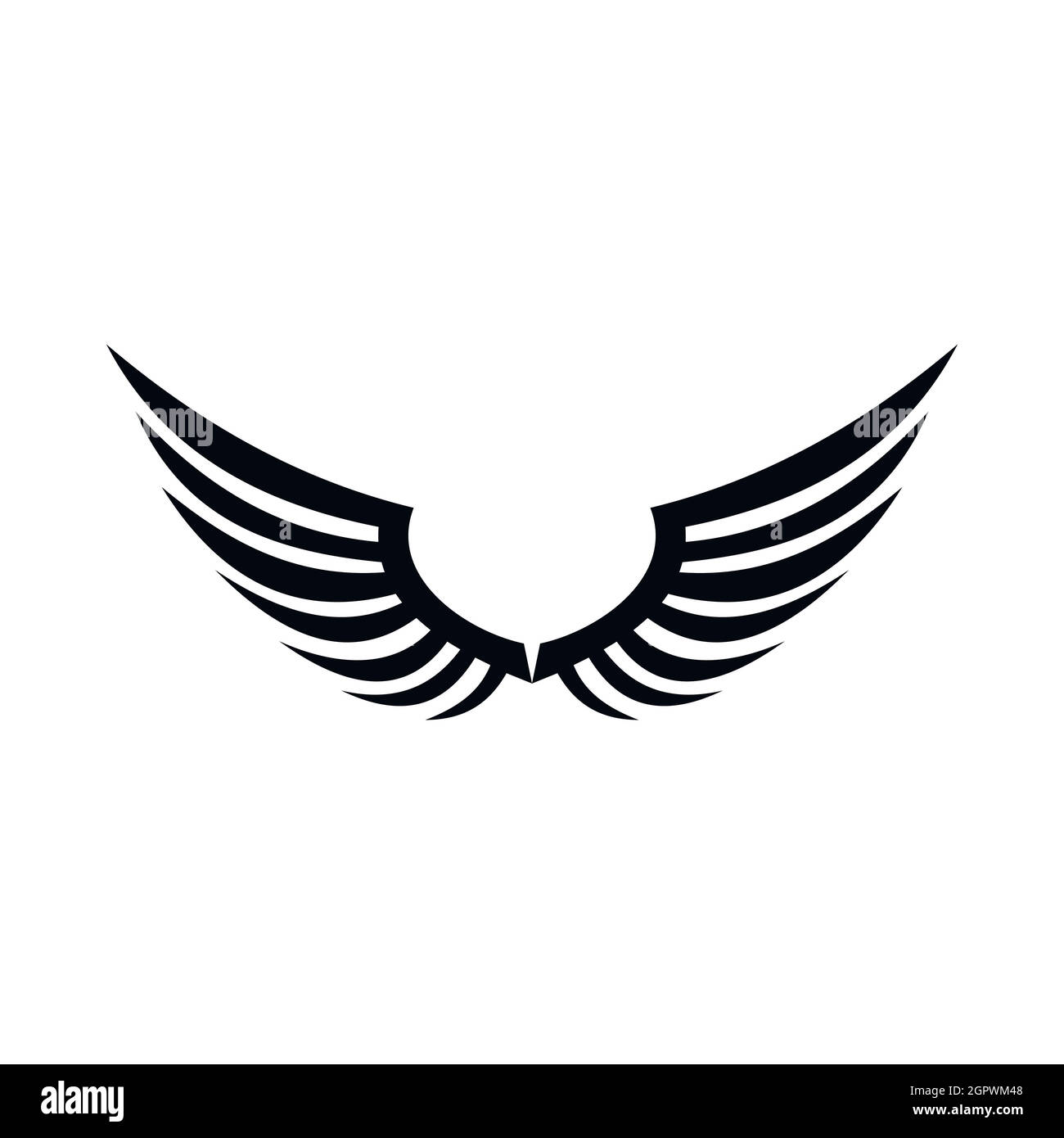 Wing icon, simple style Stock Vector Image & Art - Alamy