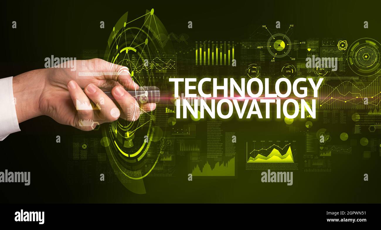 hand holding wireless peripheral, modern technology concept Stock Photo ...