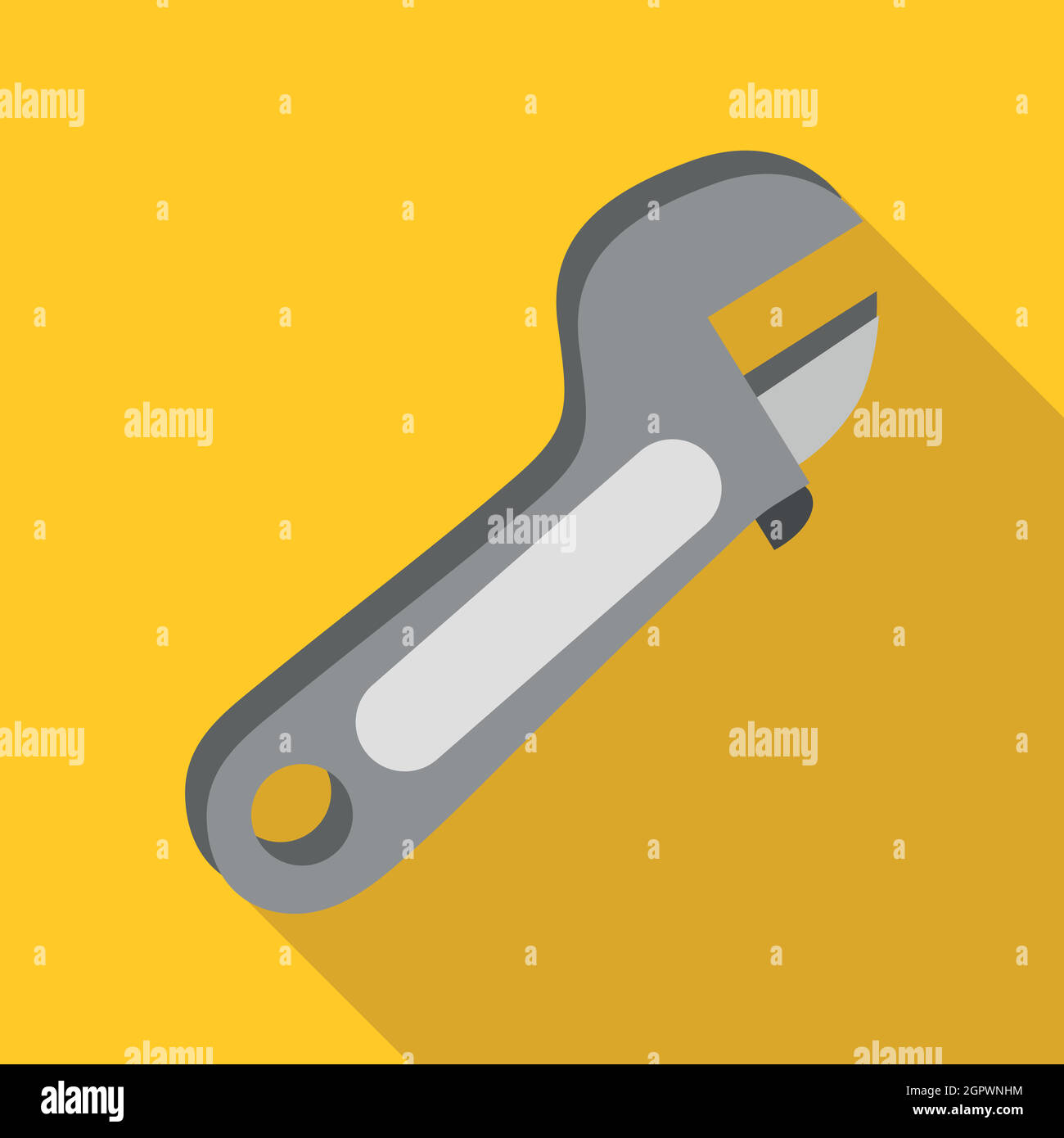 Adjustable wrench icon flat Stock Vector Images - Alamy