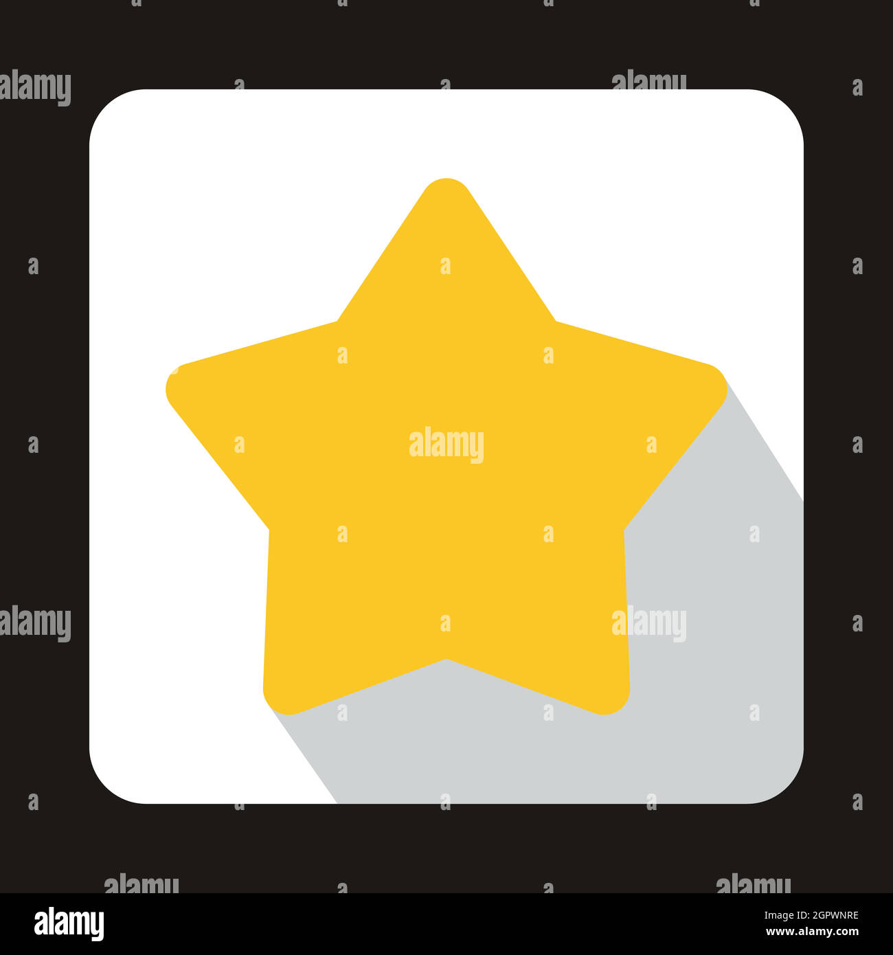Star icon vector yellow Stock Vector Images - Alamy