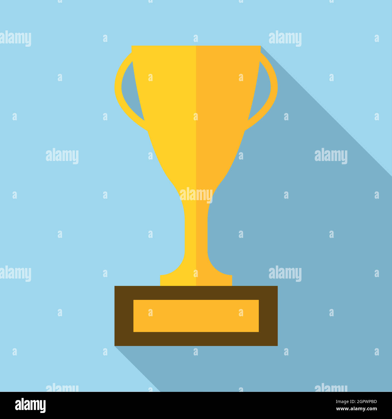Championship cup in flat Stock Vector Images - Alamy