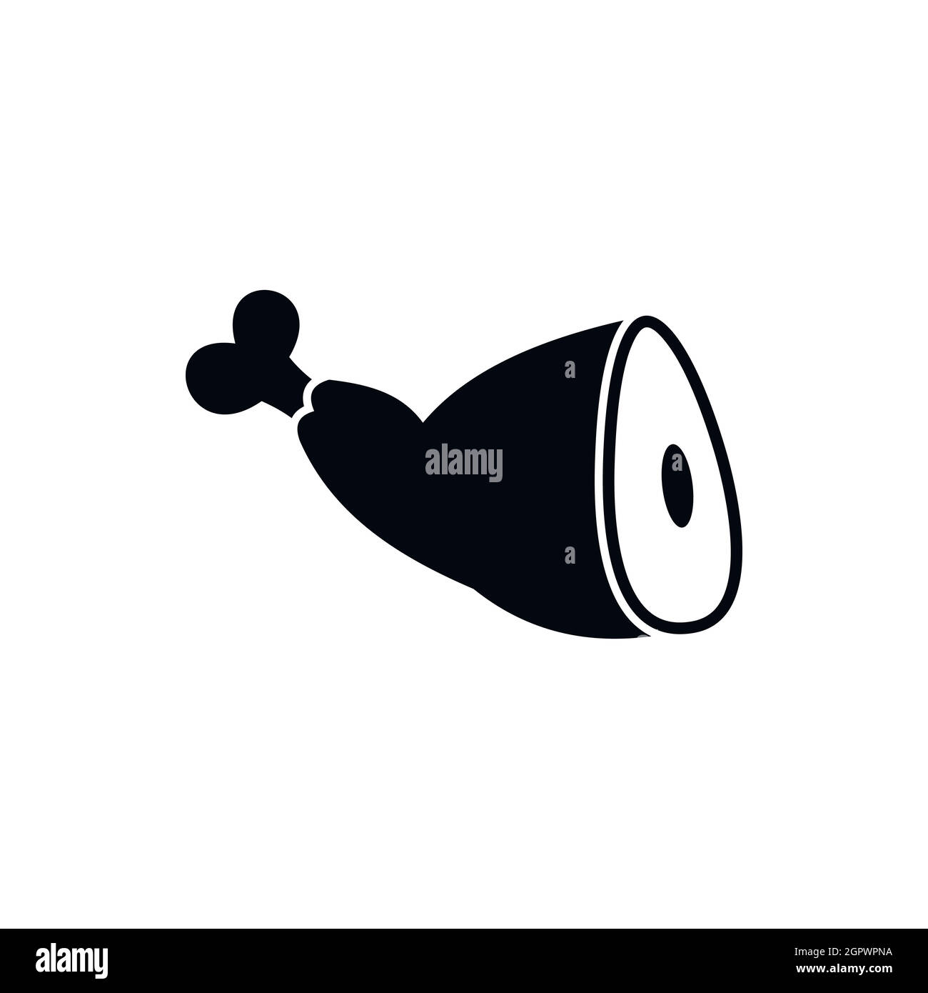 Roast pork knuckle icon, simple style Stock Vector Image & Art - Alamy