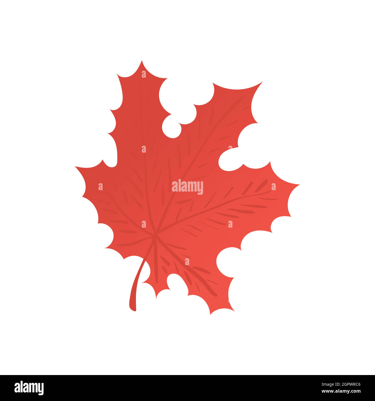 Canadian red maple leaf Stock Vector Images - Alamy