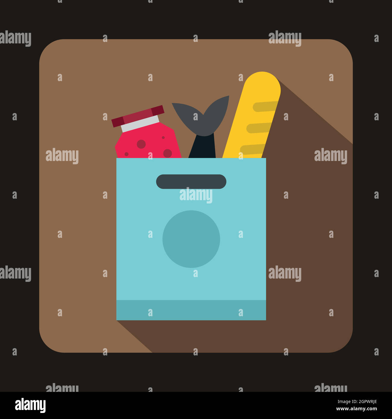 Grocery milk box icon Stock Vector Images - Alamy