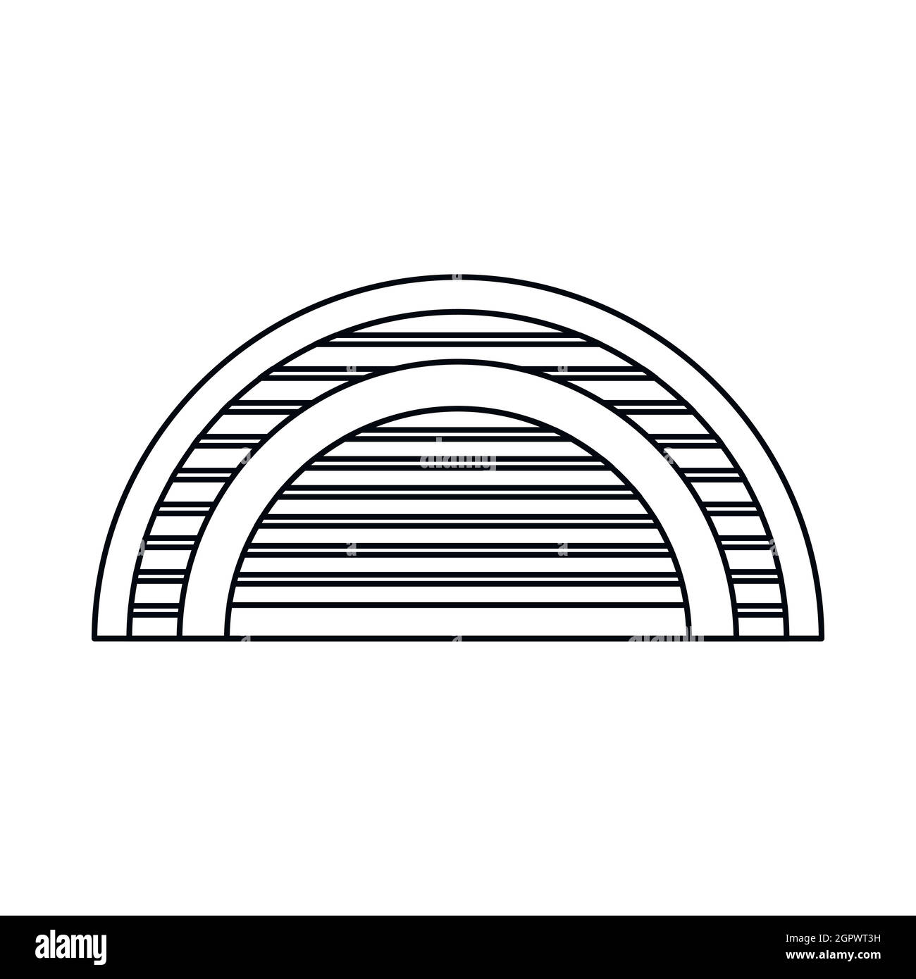 Hangar icon, outline style Stock Vector Image & Art - Alamy