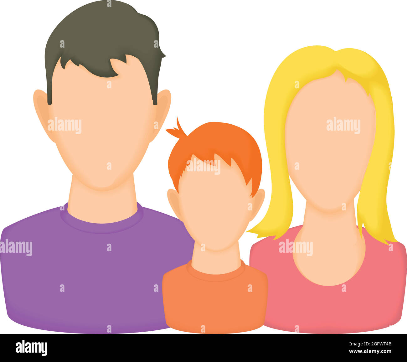 Family avatars icon, cartoon style Stock Vector Image & Art - Alamy