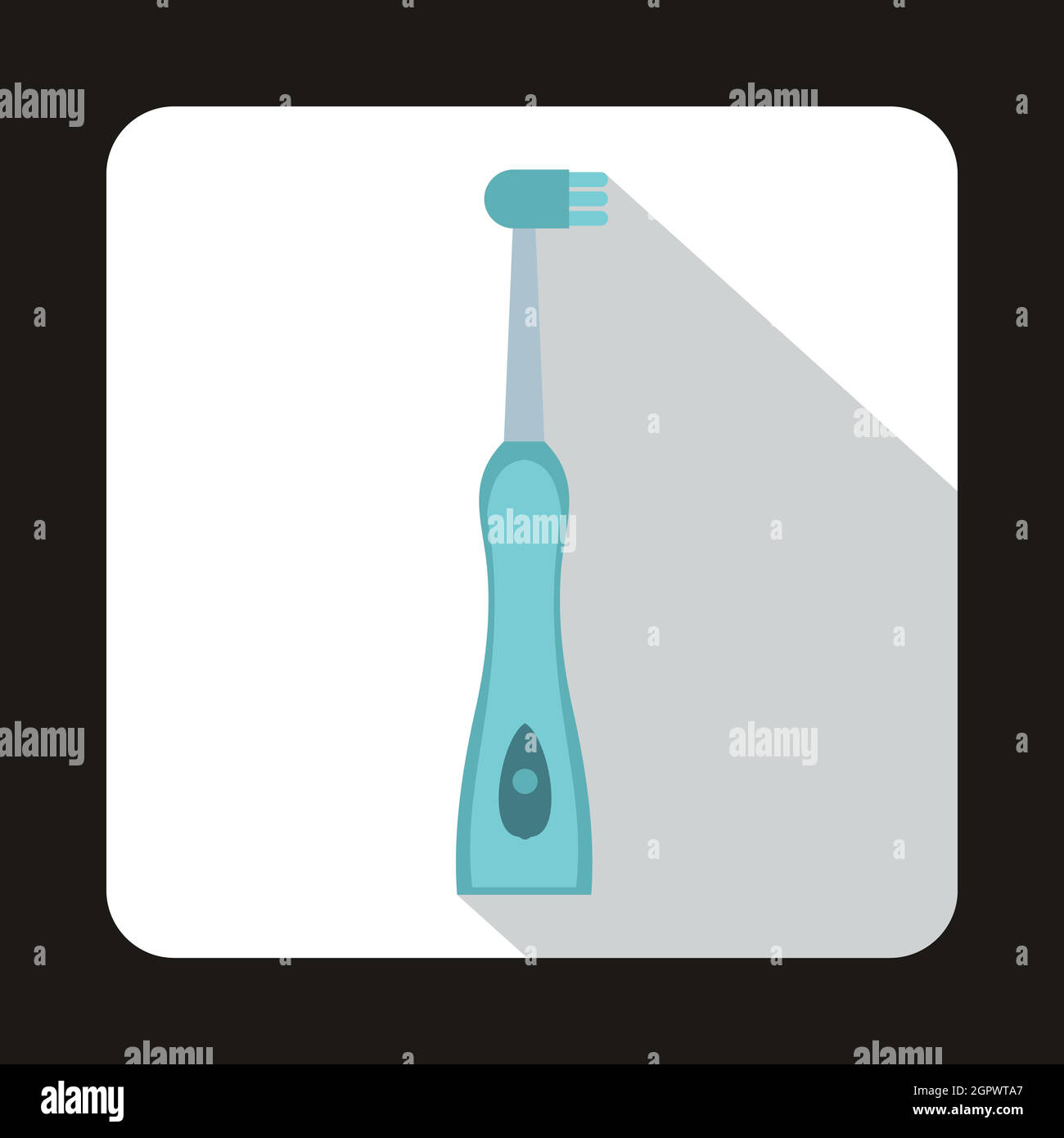 Electric toothbrush icon, flat style Stock Vector Image & Art - Alamy