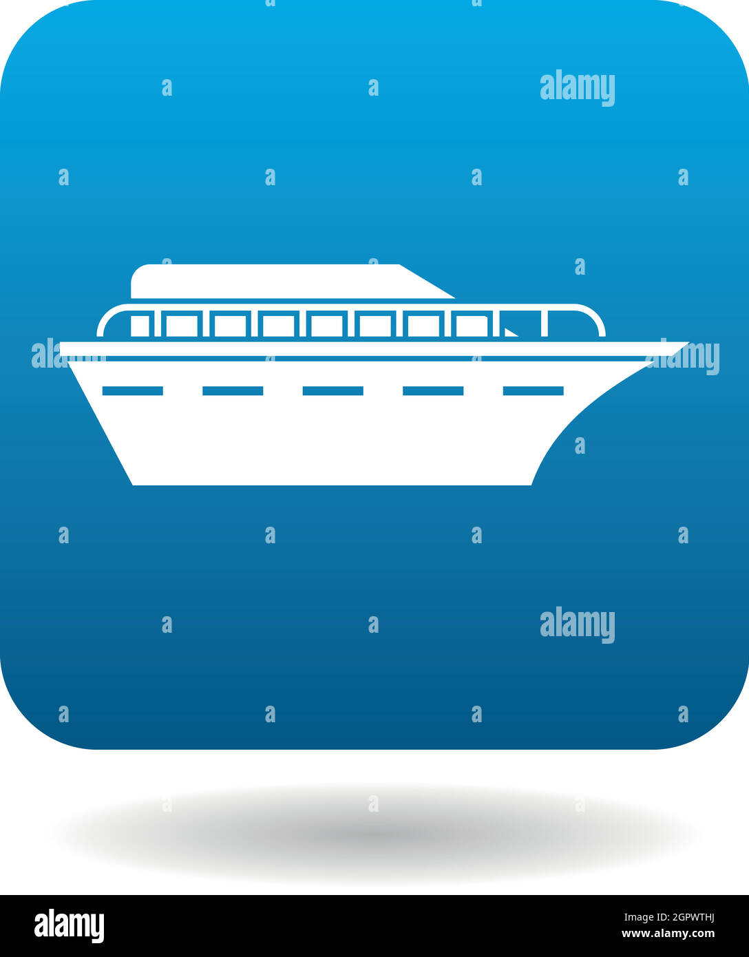 Flat blue ocean horizon Stock Vector Images - Alamy