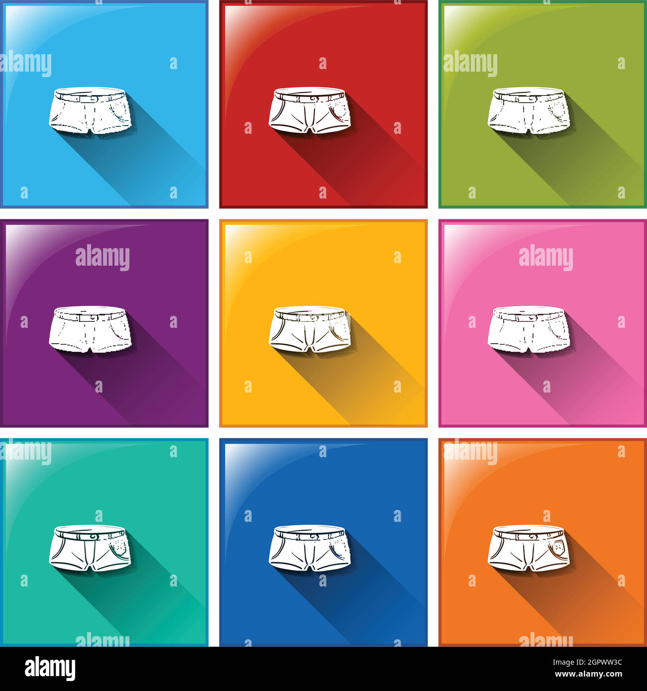 Pink and blue clothes Stock Vector Images - Alamy