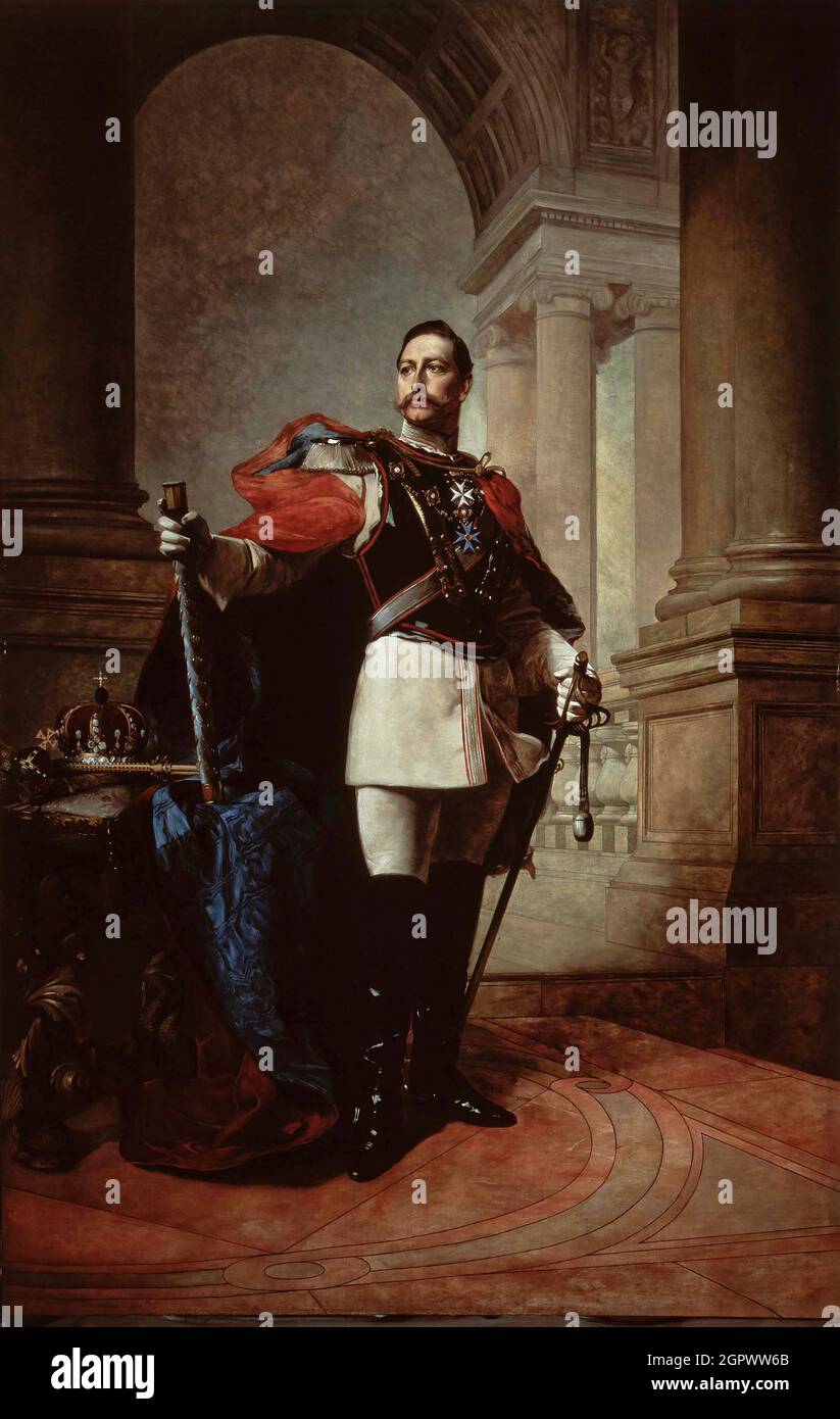 Portrait of German Emperor Wilhelm II (1859-1941), King of Prussia ...
