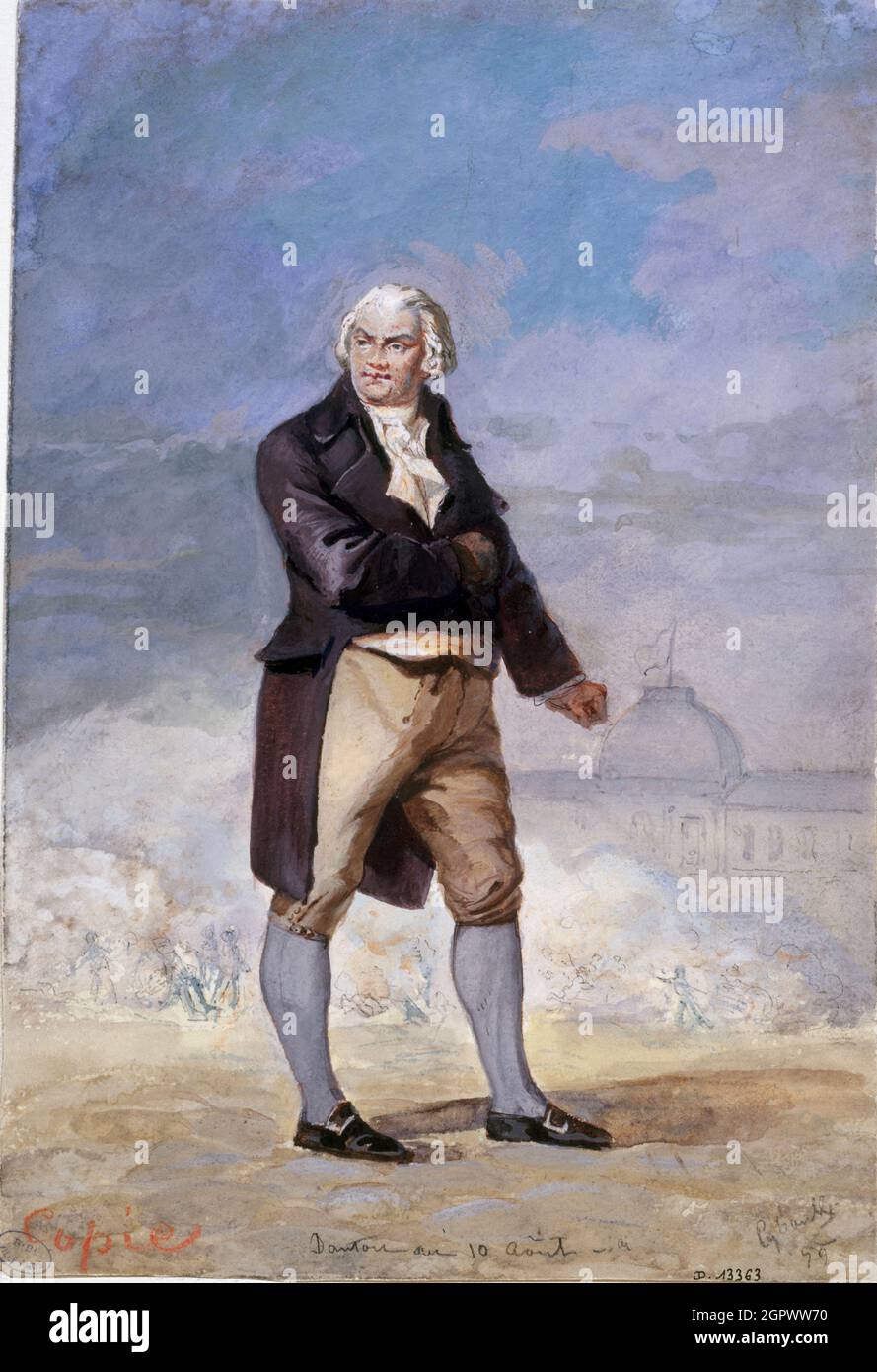 Portrait of Georges Jacques Danton (1759-1794), 1879. Found in the ...