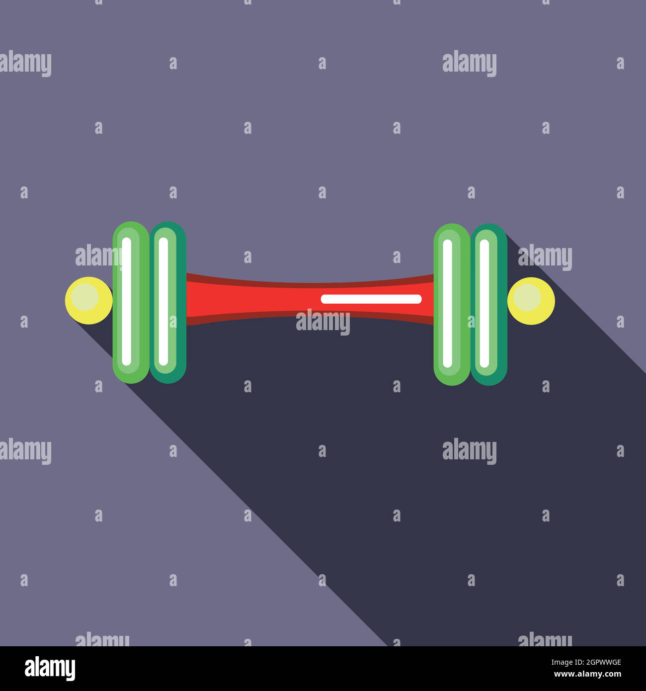 Barbell icon in flat style Stock Vector Image & Art - Alamy