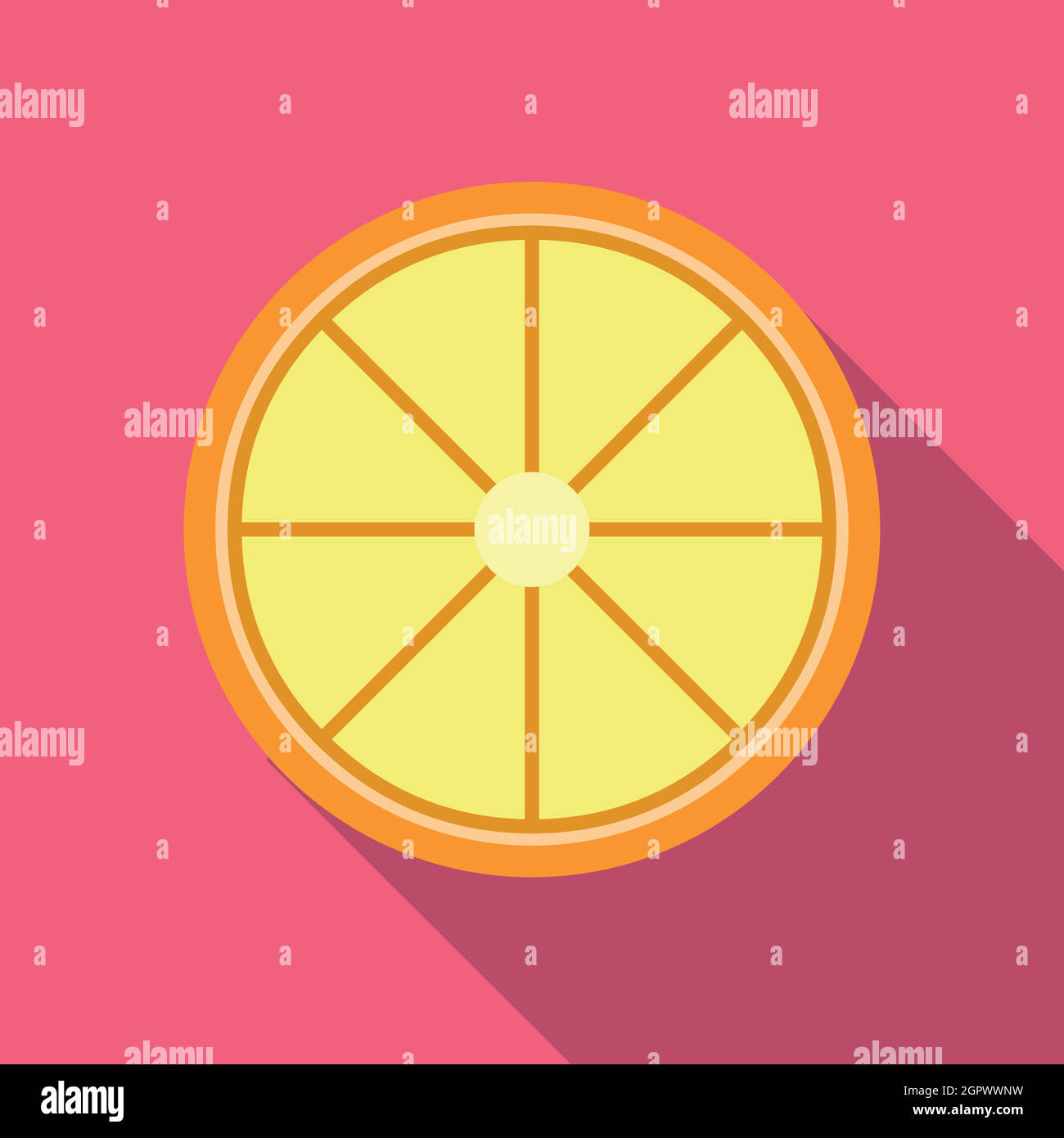 Slice lemon piece citrus Stock Vector Images - Alamy