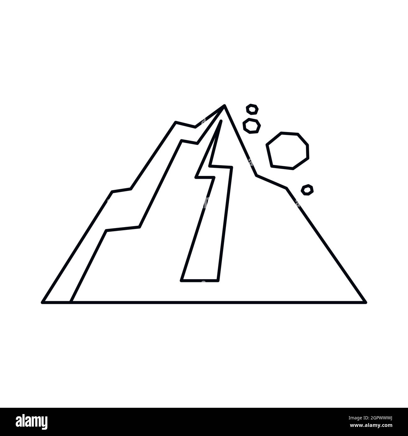 Cliff outline Stock Vector Images - Alamy