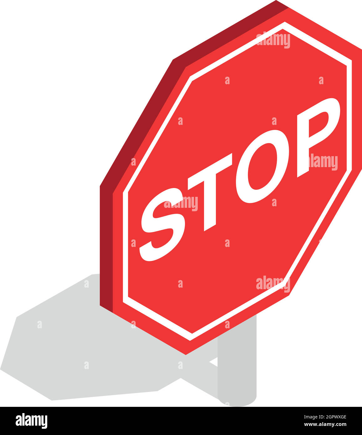 Isometric stop sign hi-res stock photography and images - Alamy