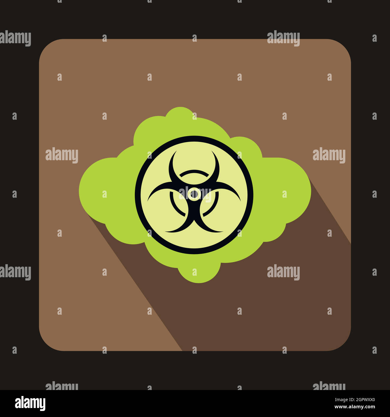 Warning symbol biohazard vector Stock Vector Images - Alamy