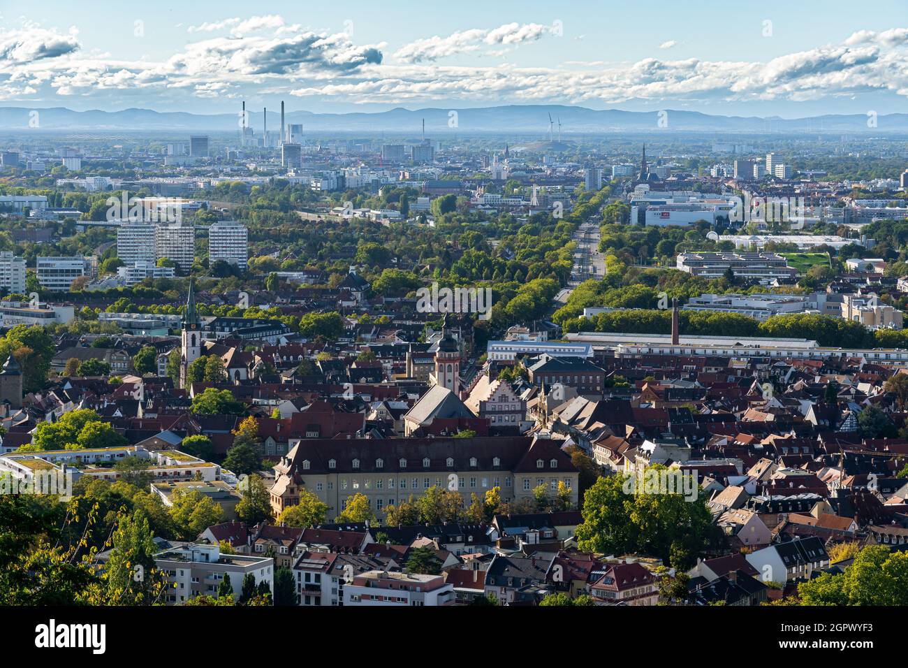 Karlsruhe palace aerial hi-res stock photography and images - Alamy