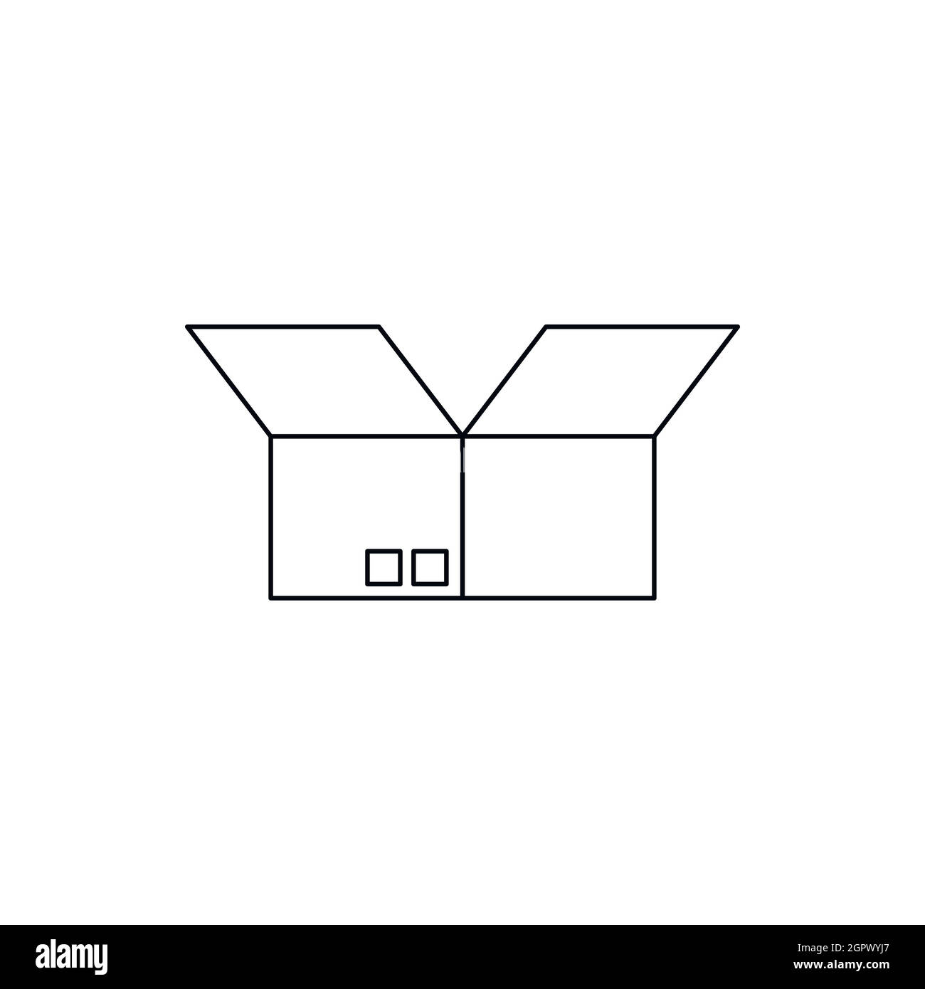 Thin cardboard box post Cut Out Stock Images & Pictures - Alamy