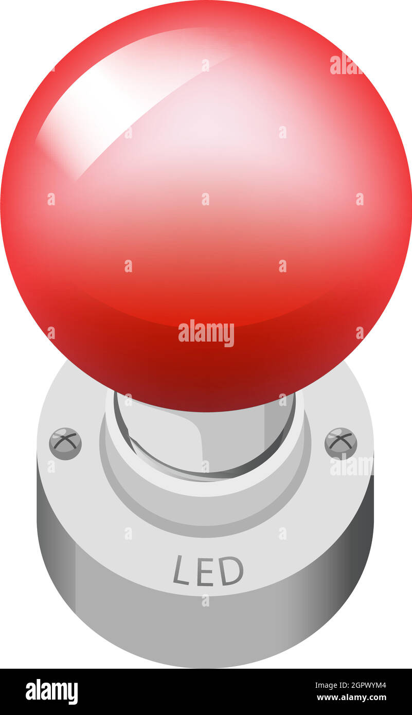 LED object cartoon style isolated on white background Stock Vector ...