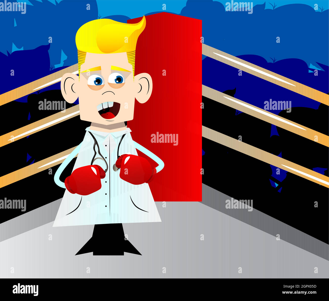 Doctor fight Stock Vector Images - Alamy