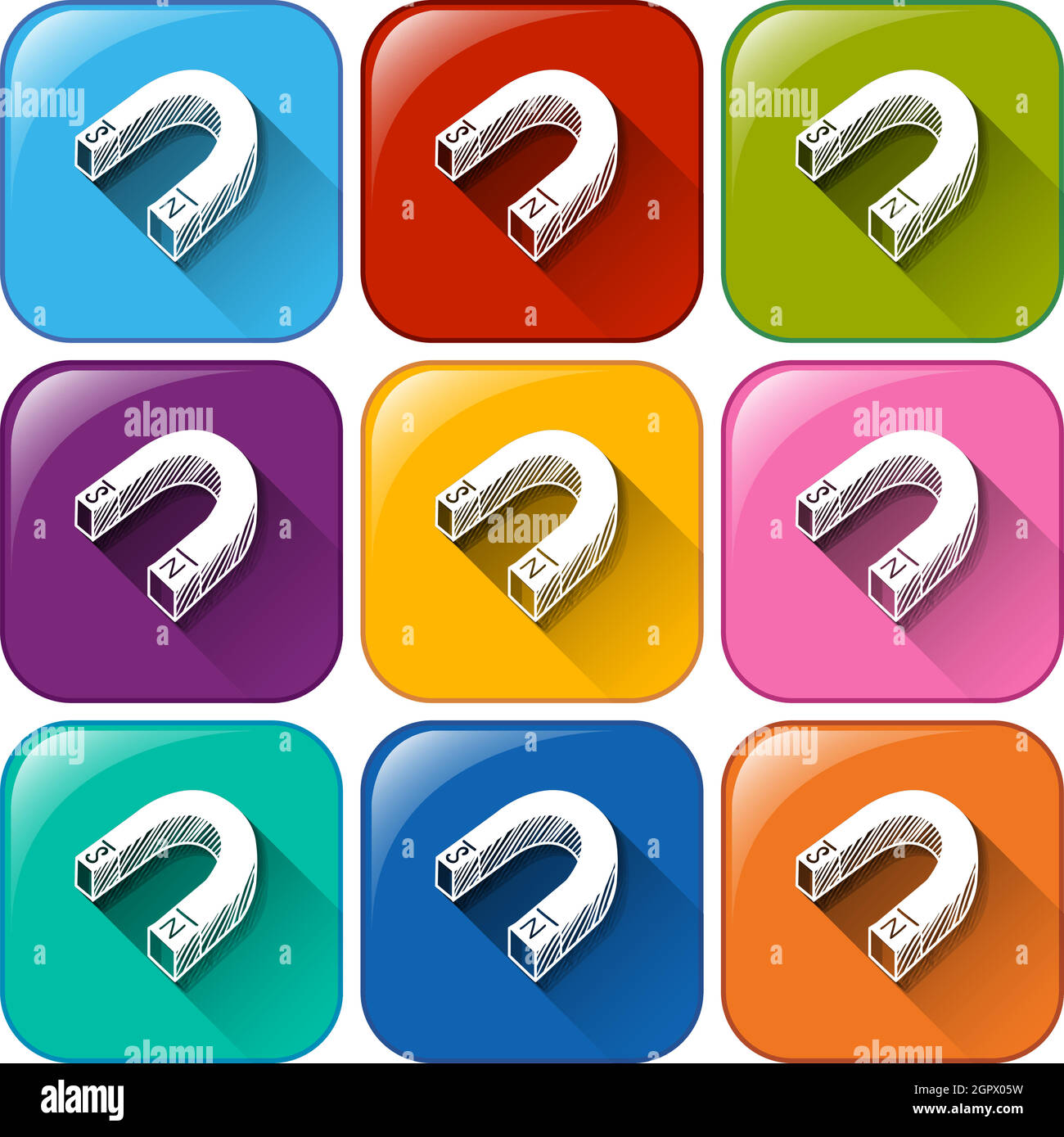 Magnet design Stock Vector Images - Alamy