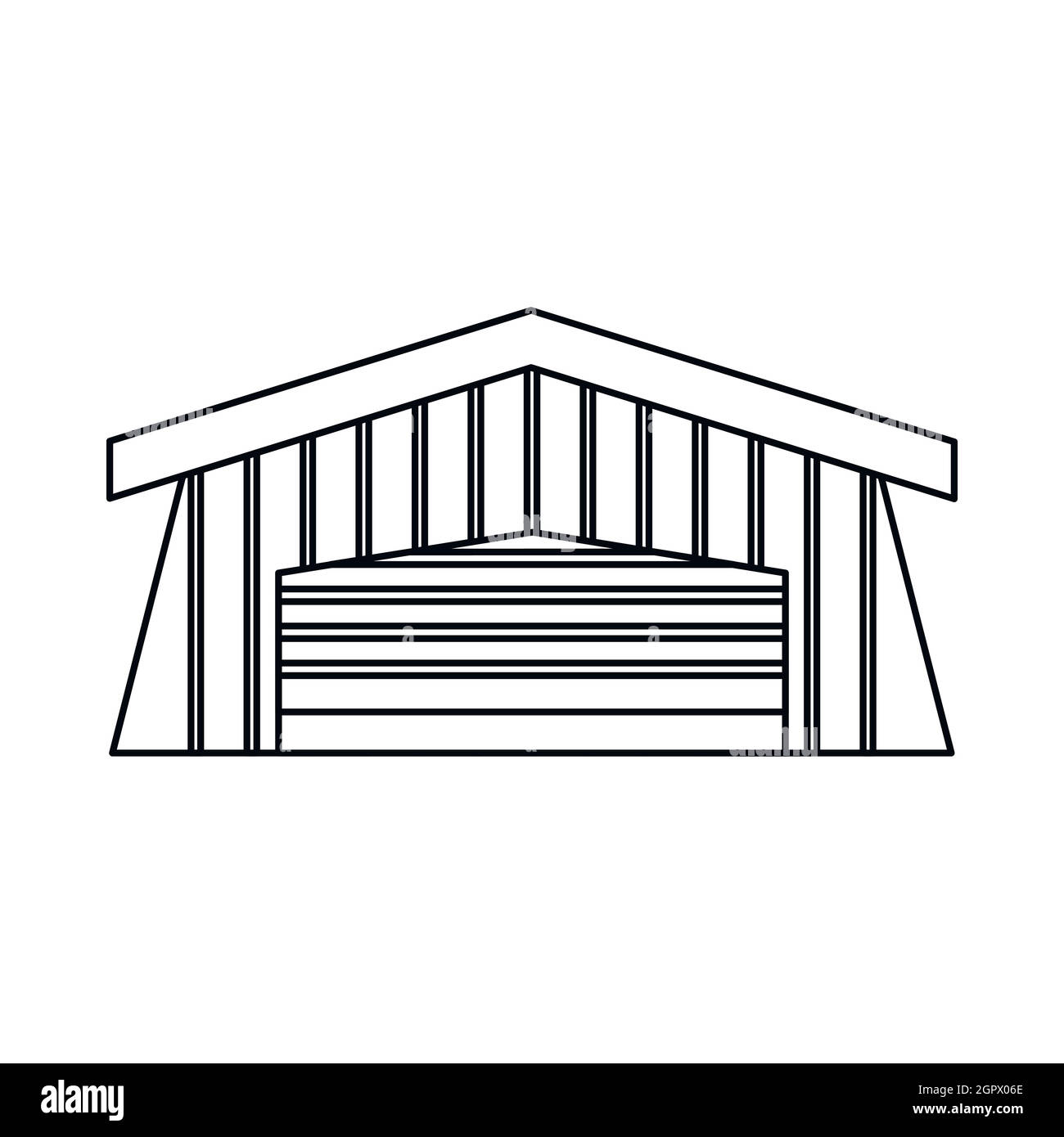 Barn icon, outline style Stock Vector Image & Art - Alamy