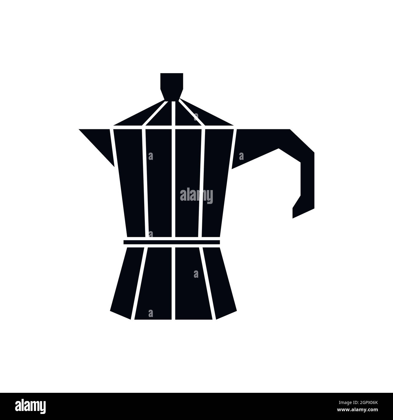 Metal coffee pot icon Cut Out Stock Images & Pictures - Alamy