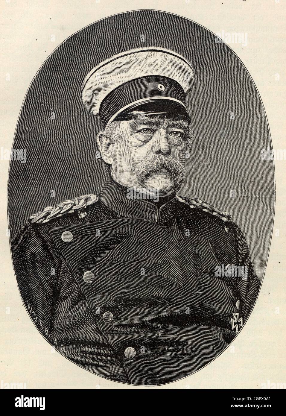 Portrait of Otto von Bismarck (1815-1898). Private Collection Stock ...