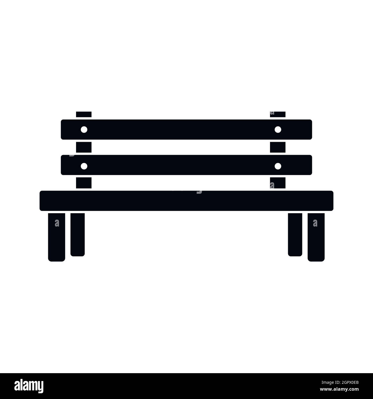 Wooden bench icon, simple style Stock Vector Image & Art - Alamy