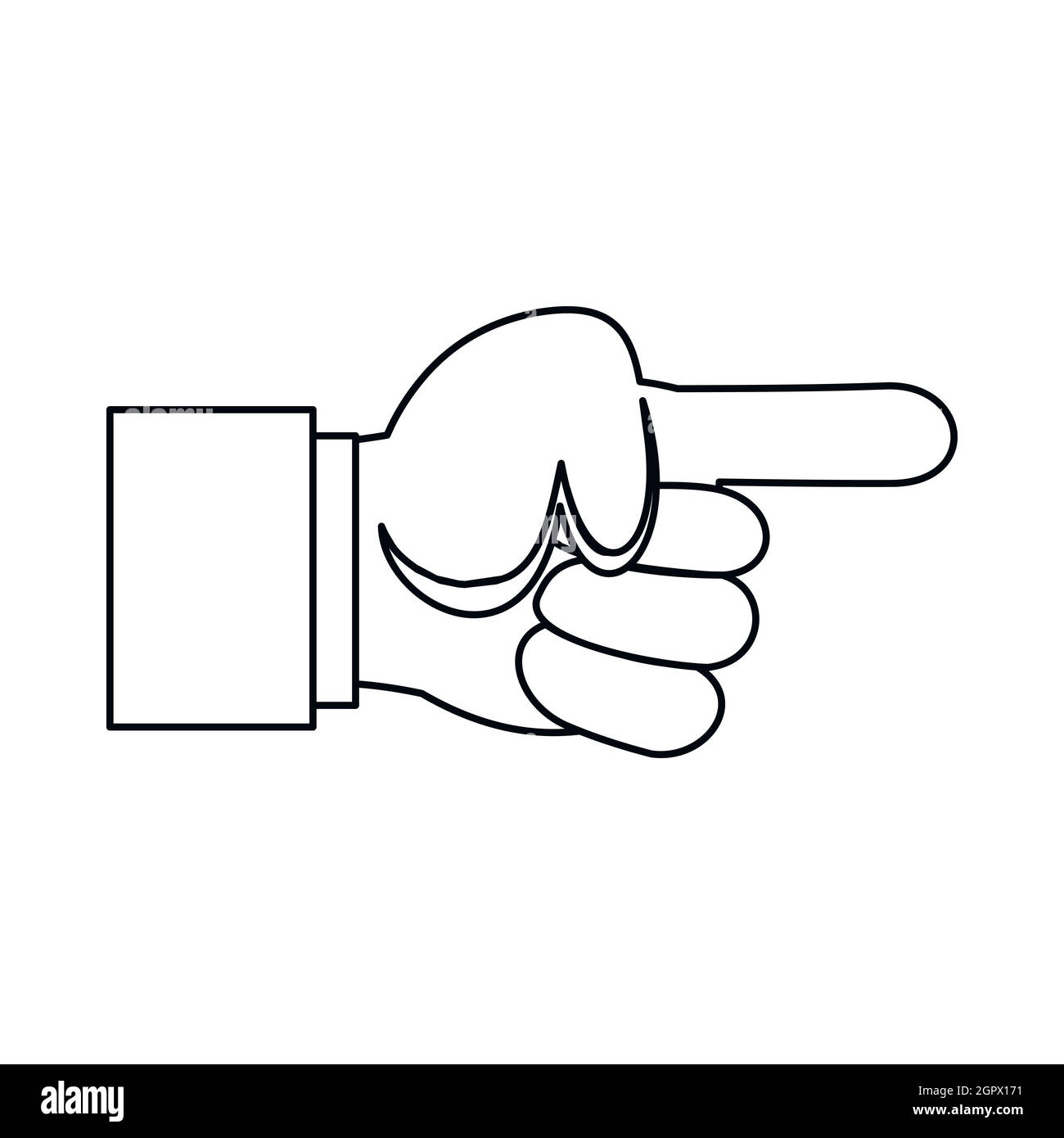 Pointing hand gesture icon, outline style Stock Vector Image & Art - Alamy Pointing hand gesture icon, outline style Stock Vector Image & Art - Alamy