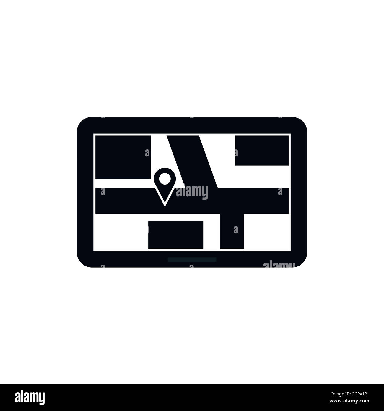 Navigation icon, simple style Stock Vector Image & Art - Alamy