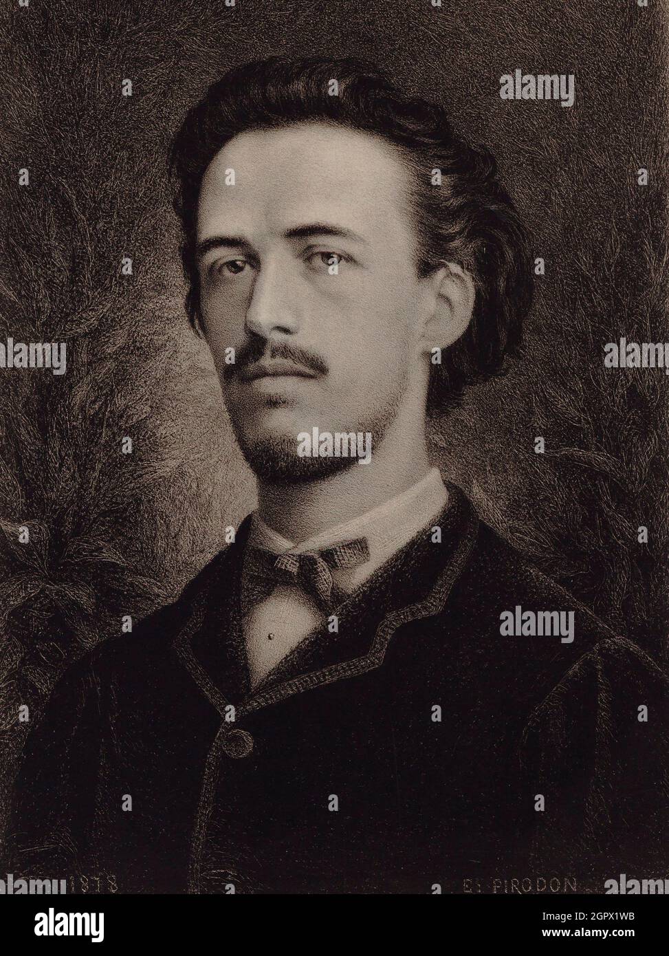 Portrait of the composer Benjamin Godard (1849-1895), 1878. Private ...