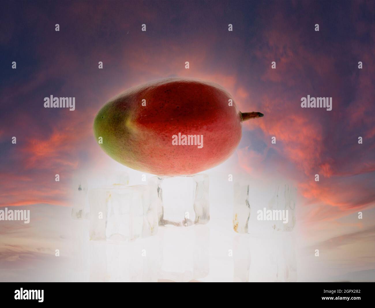 Healthy sweet Mango fruit still life Stock Photo - Alamy