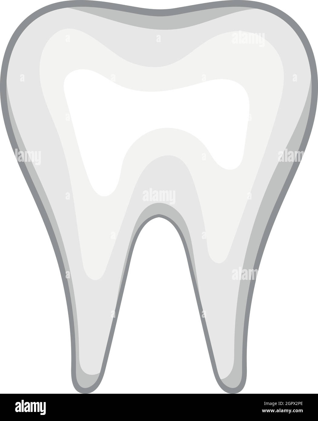 White tooth icon in cartoon style Stock Vector Image & Art - Alamy