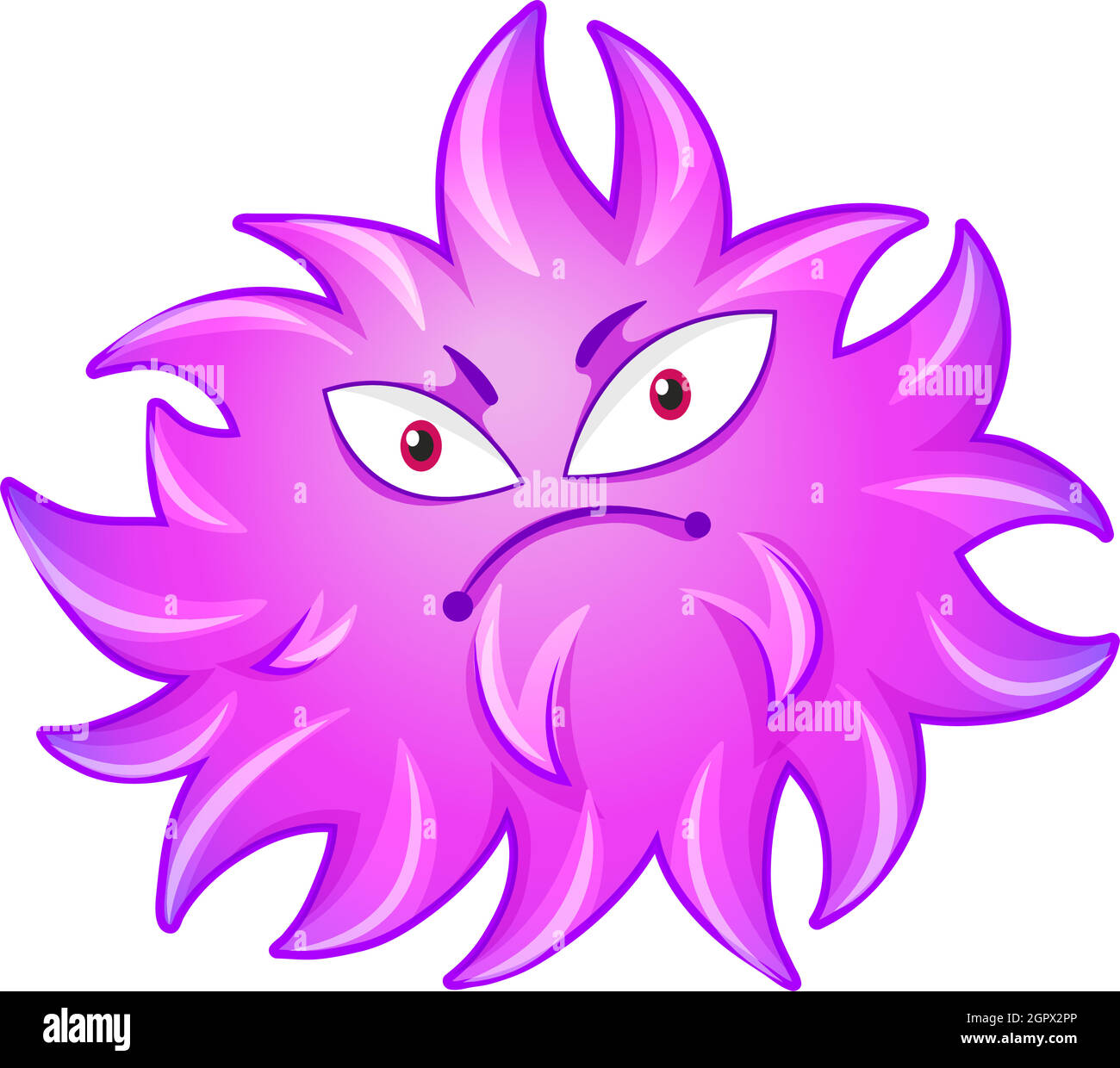 Sad bacteria cartoon Stock Vector Images - Alamy