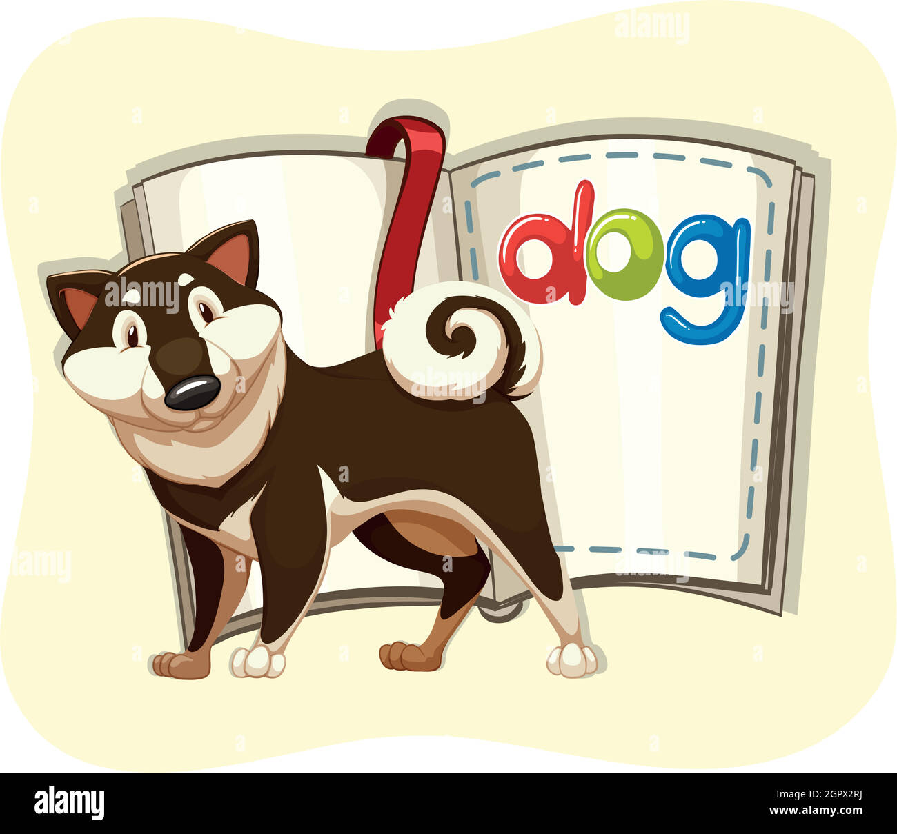 Dog book Stock Vector Images - Alamy