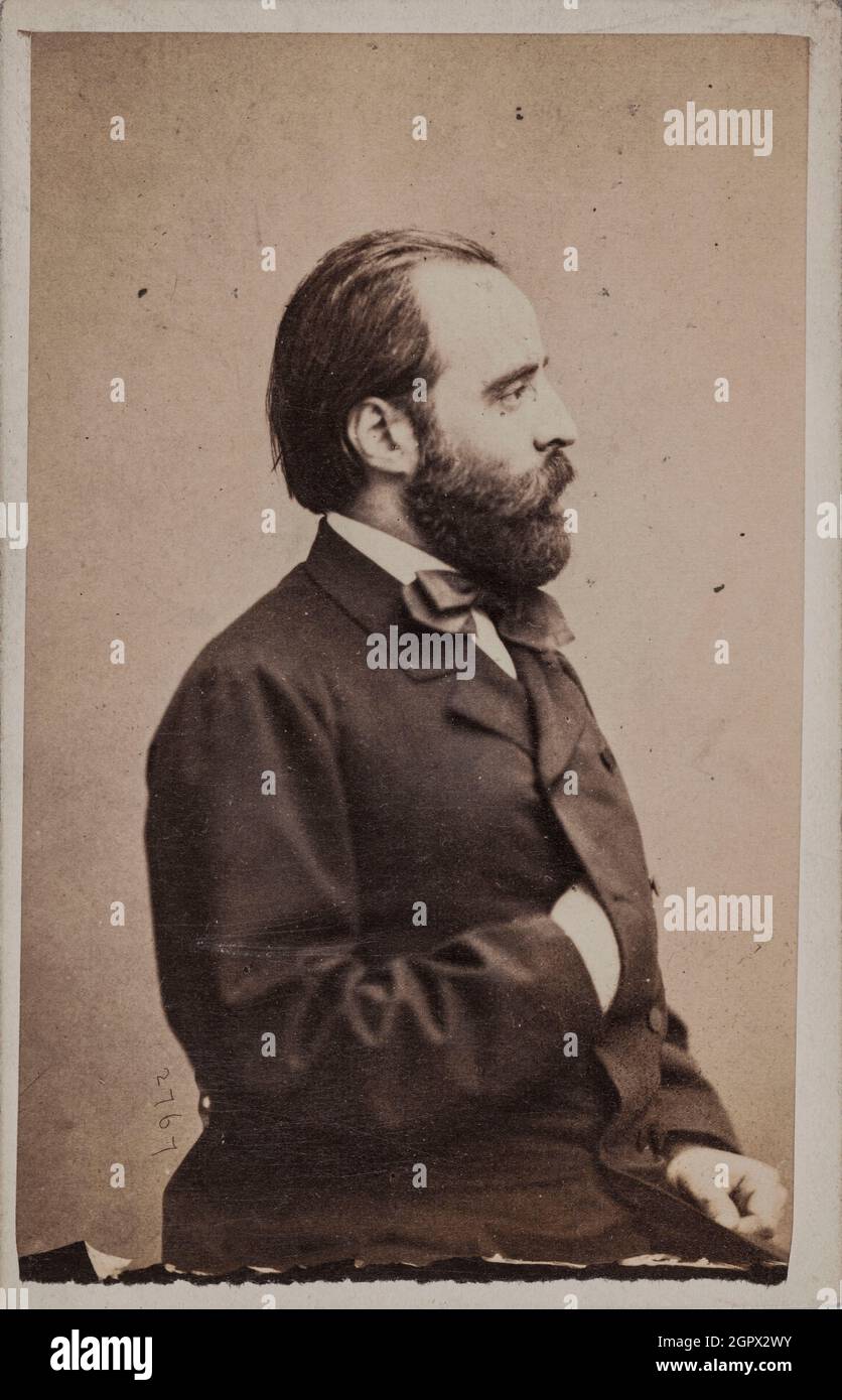 Portrait of the conductor and composer Angelo Mariani (1821-1873 ...