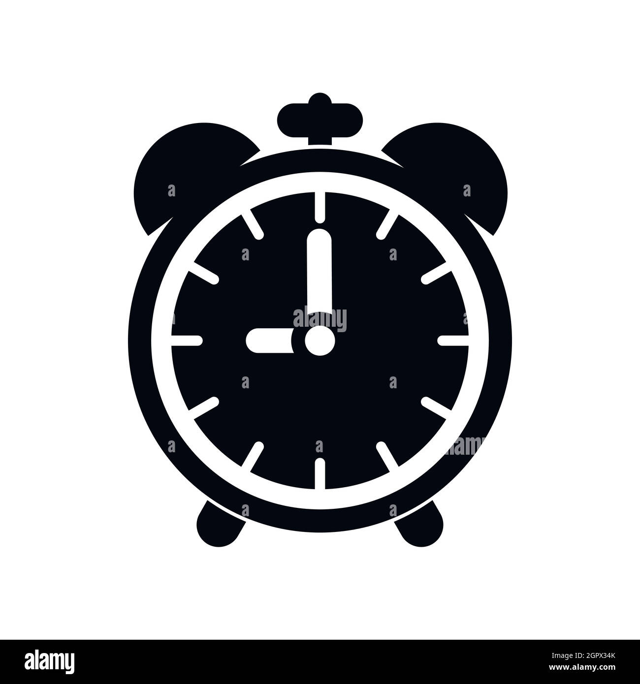 Alarm clock icon, simple style Stock Vector Image & Art - Alamy