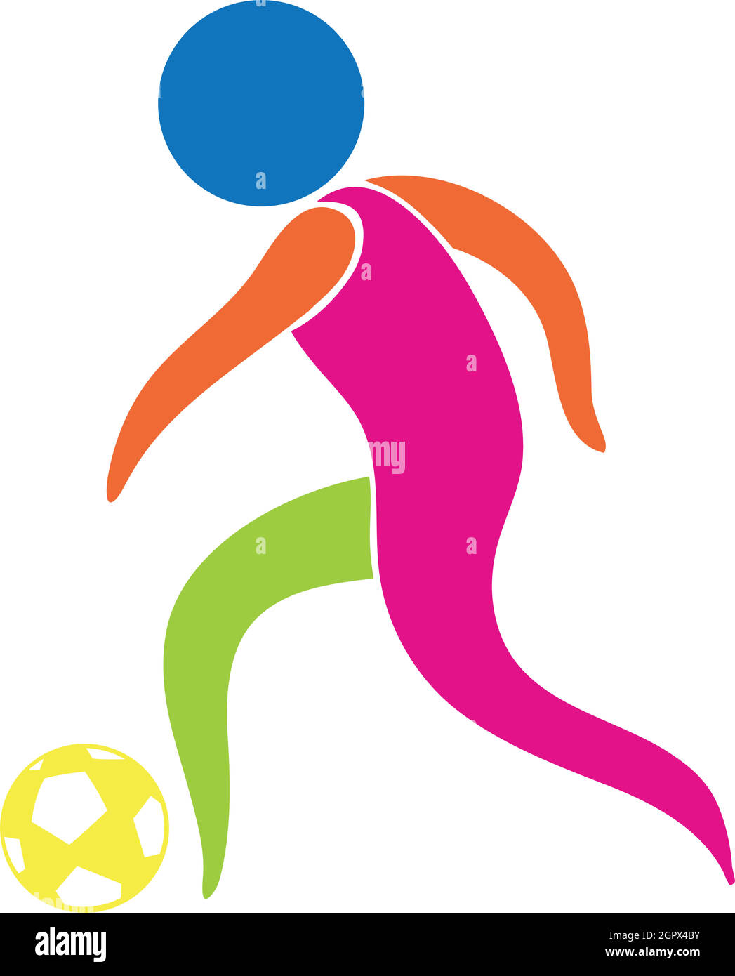 Soccer logo Stock Vector Images - Alamy