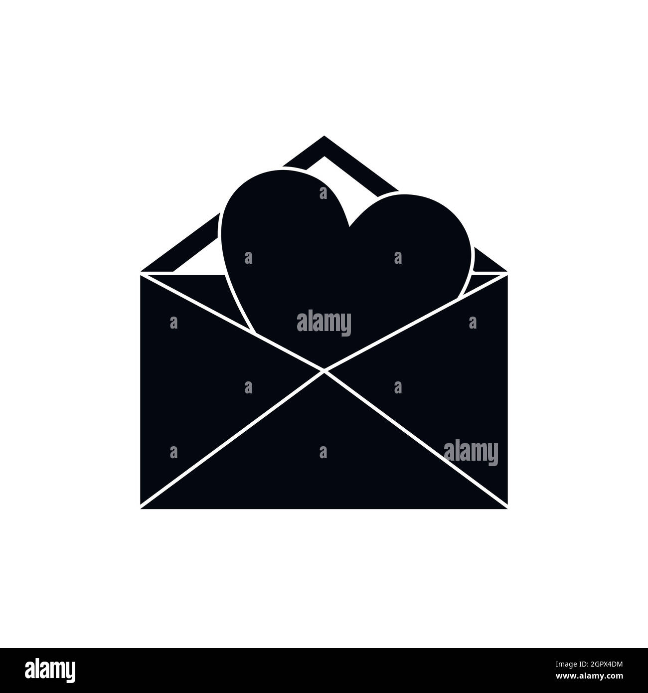 Open envelope check mark Cut Out Stock Images & Pictures - Alamy