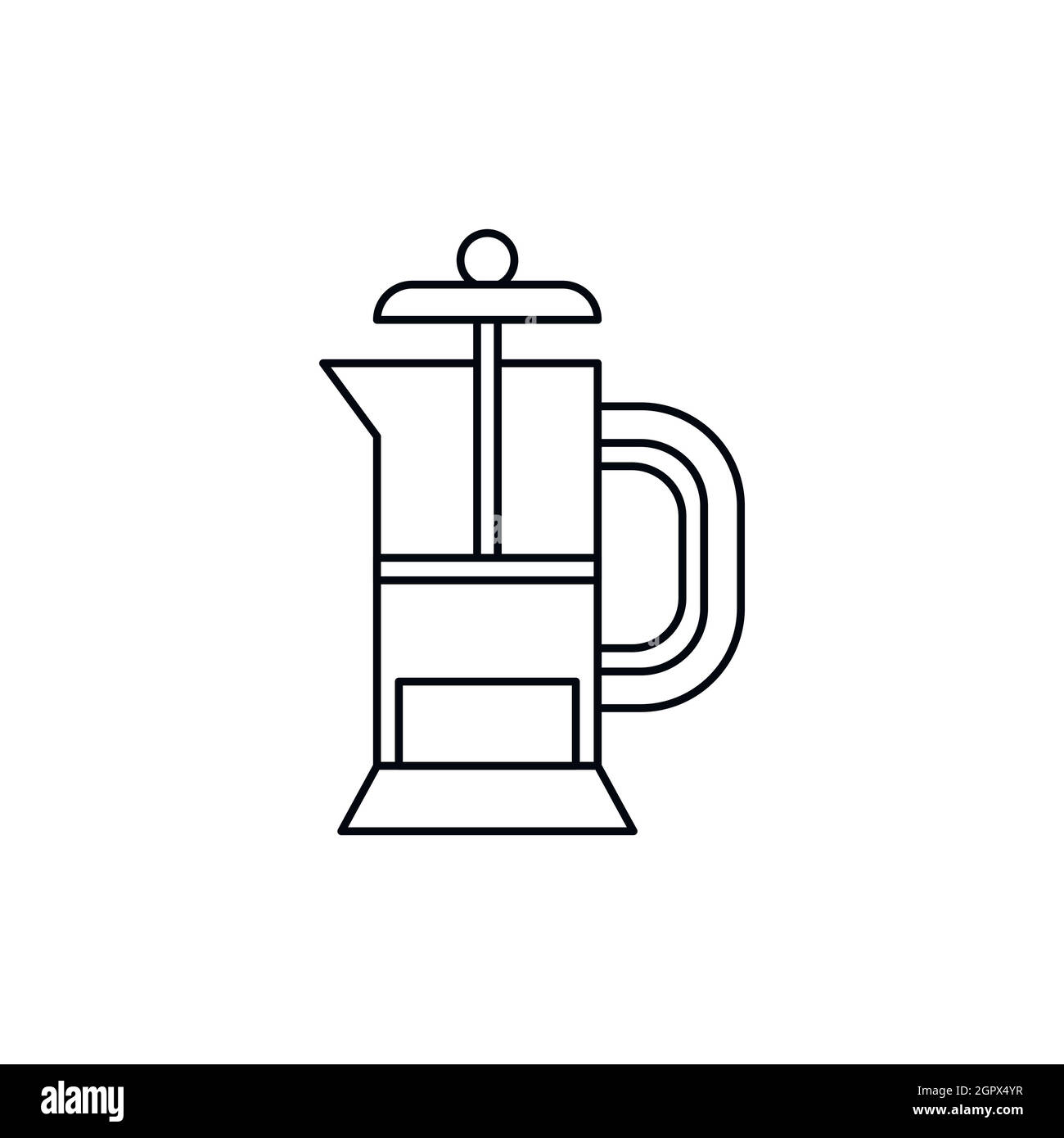 No caffeine icon outline Stock Vector Images - Alamy